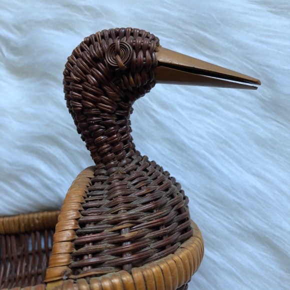 Accents | Vintage Duck Wicker Basket | Poshmark